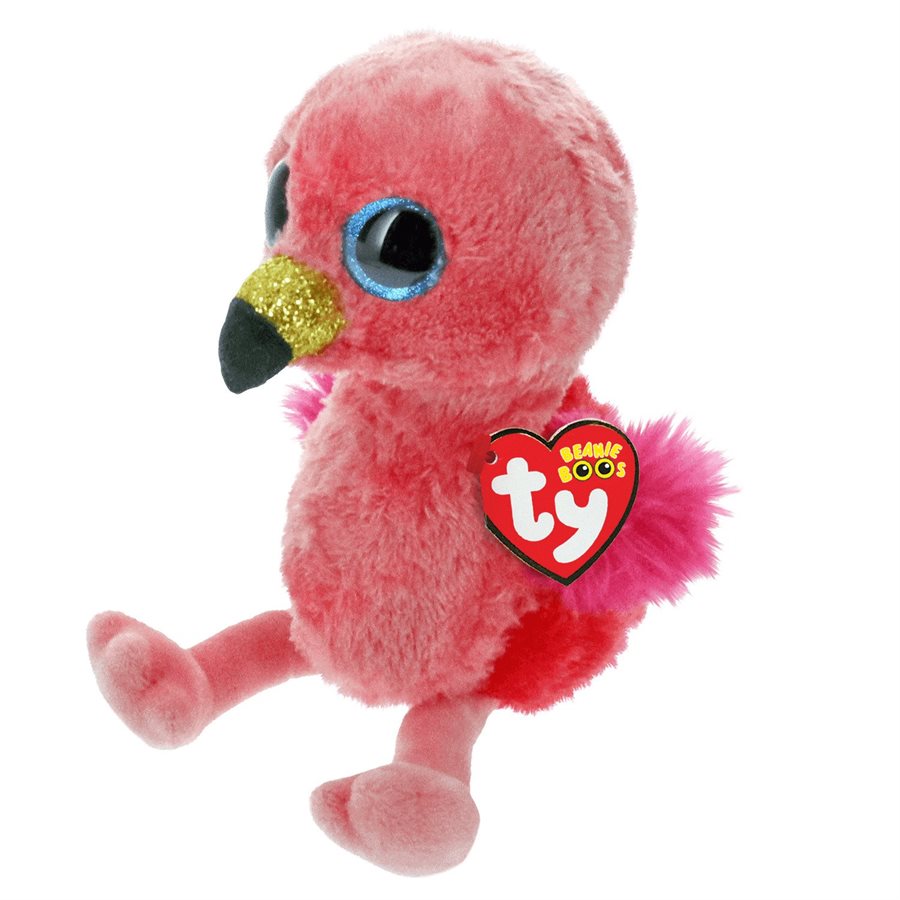 Peluche beanie boos 6po flamant rose Gilda