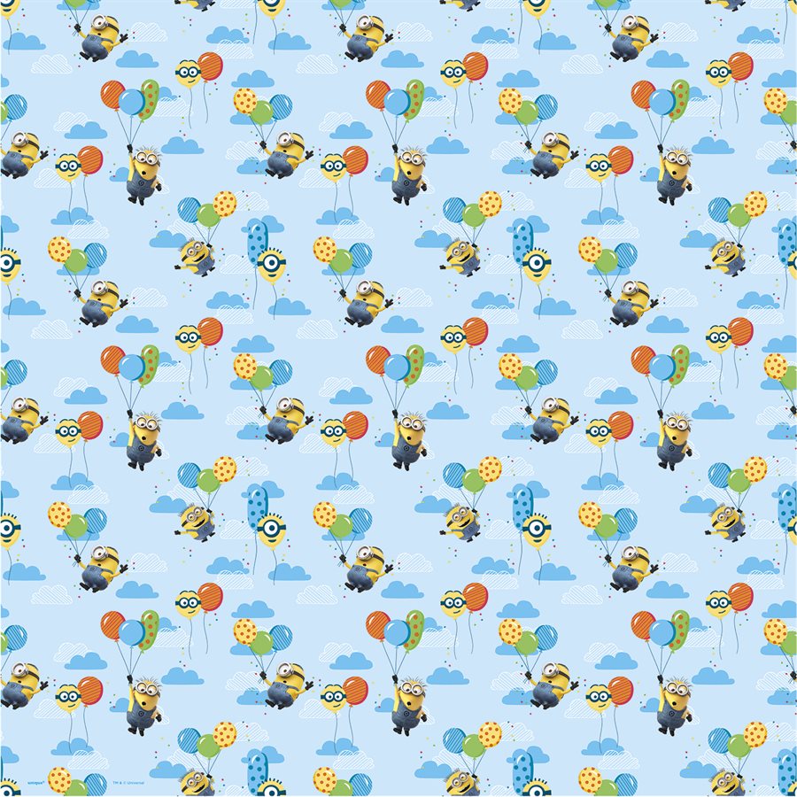 Minions gift wrap 30inx5ft