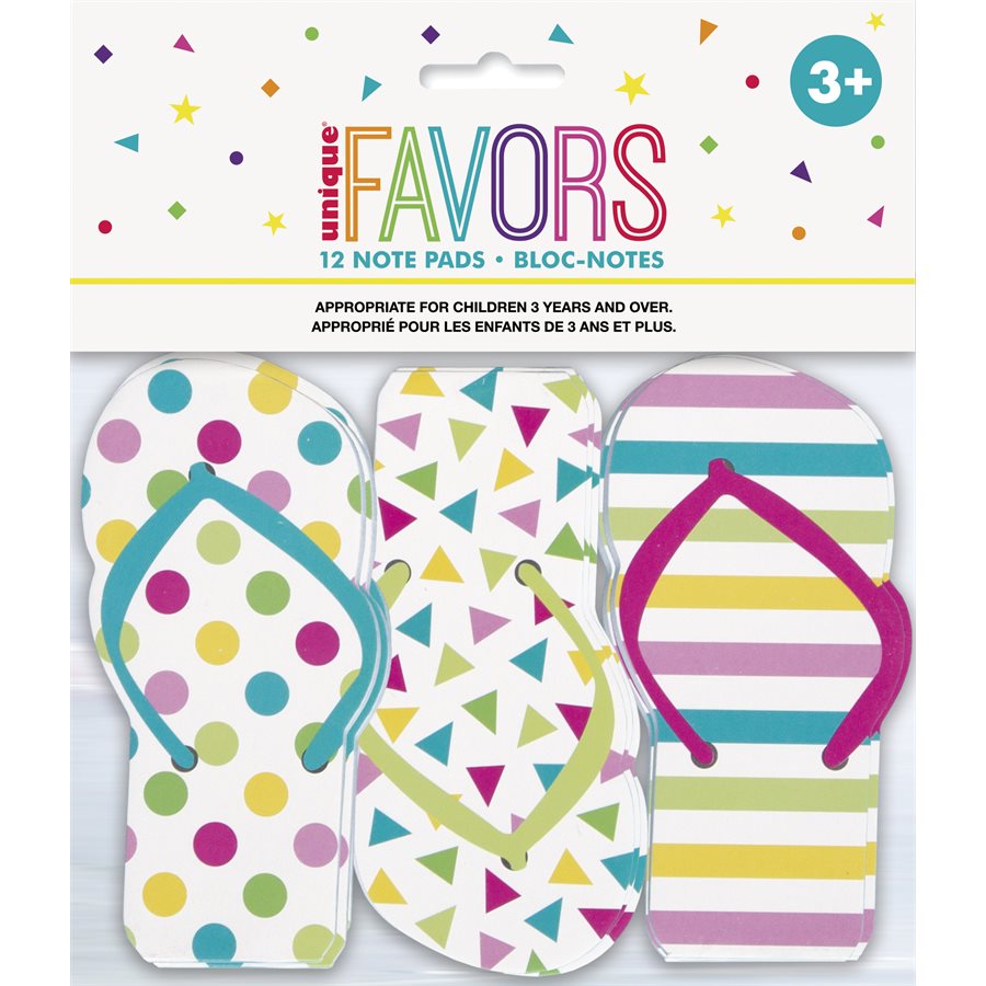 Flip flop note pads 12pcs