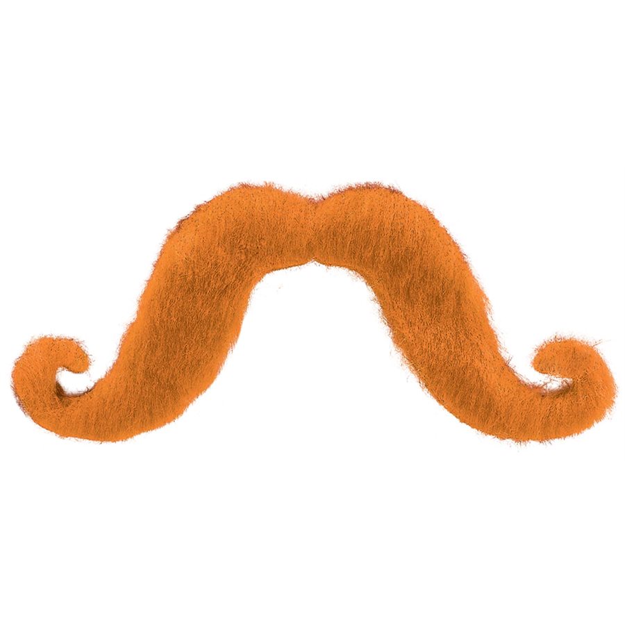 Orange self adhesive moustache