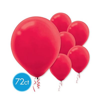 Red latex balloons 12in 72pcs