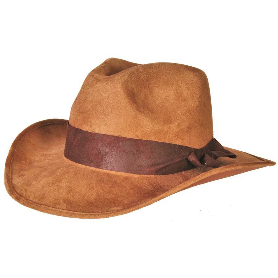 Brown adventurer hat