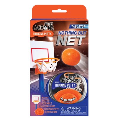Crazy Aarons Slam Dunk orange slime 30g with basketball goal
